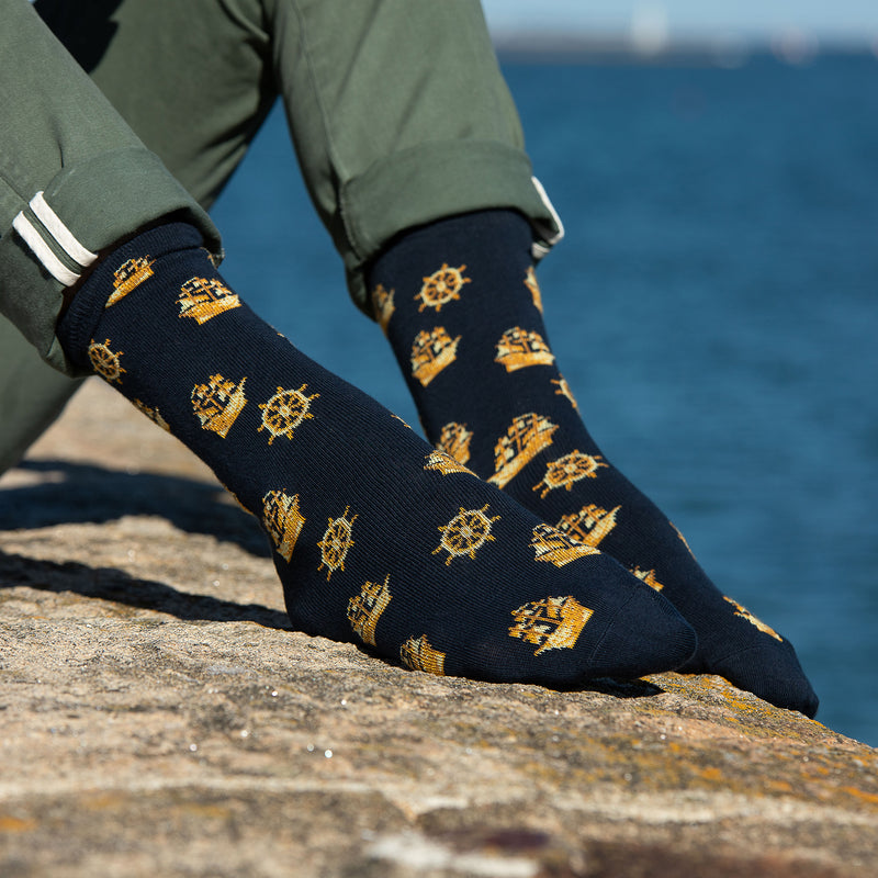 Chaussettes françaises pour homme : l'élégance - Maison Broussaud